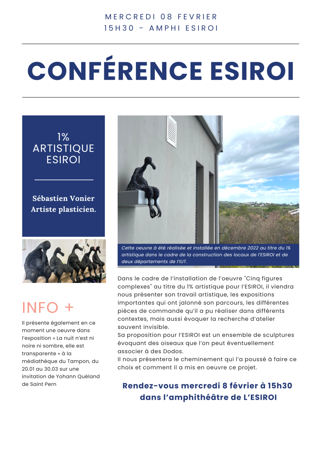 1% artistic at ESIROI - University of Reunion